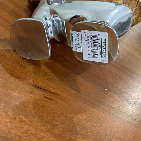 Tesoro | Accents | Large Elephant Statue Figure Silver Brown Tan ...